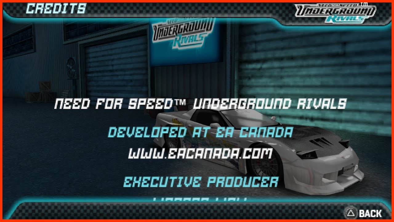 Need for Speed: Underground Rivals [PSP] - Credits - YouTube
