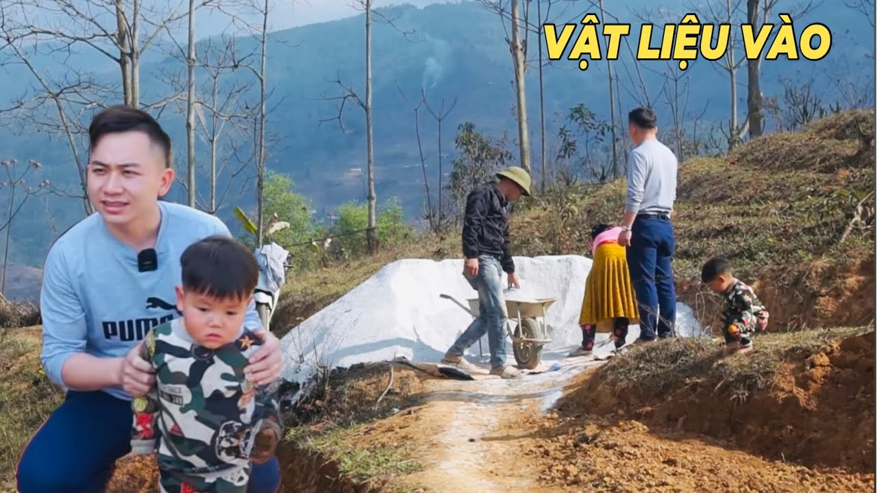 CHUYẾN VẬT LIỆU ĐẦU TIÊN VÀO NHÀ PÁO EM SAU BAO NGÀY CHỜ ĐỢI. A KHÂN ...