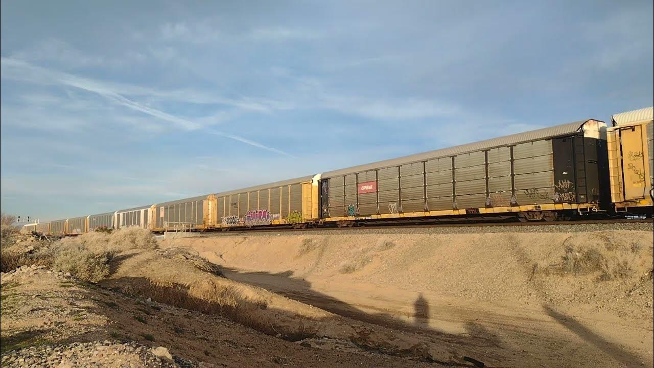 WB BNSF Autoracks Train At Lenwood Ca! #bigbossrailfanner - YouTube