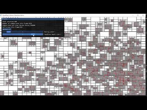 QuadTree collision detection demo - YouTube