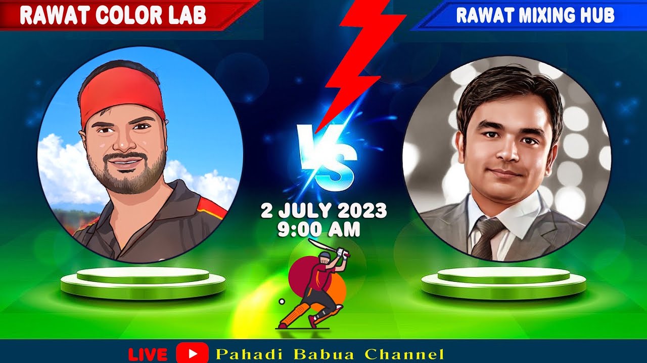 rawat color lab vs rawat mixing hub ll dehradun cricket match ll t20 ...