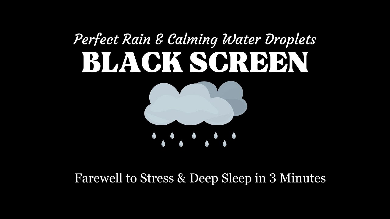Perfect Rain & Calming Water Droplets for Relaxation | Farewell to ...