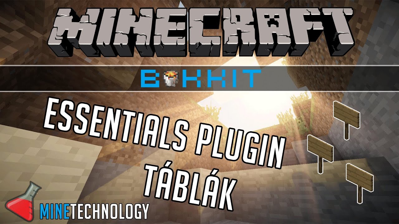 Minecraft: Bukkit - Essentials Táblák - HUN - YouTube