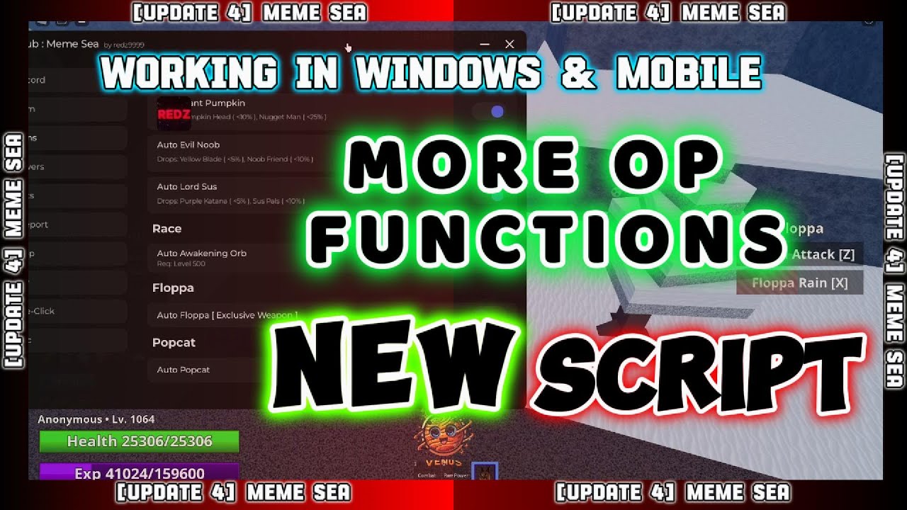 Roblox Meme Script Auto Farm Methods | auto farm quest, auto awake ...