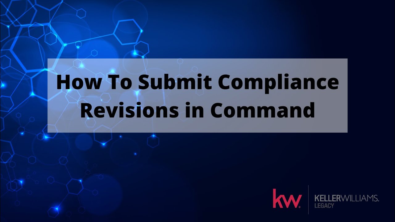 How to Submit Compliance Revisions in Command - YouTube