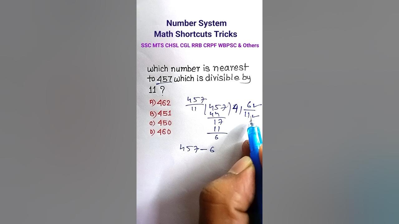 Division Math Tricks| Divisibility| Arithmetic Problems & Shortcuts| Number System| #shorts ...