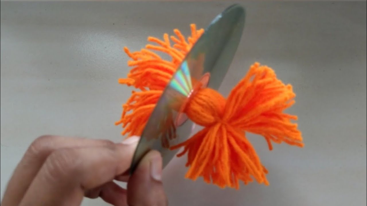 Amazing 3 Beautiful Woolen Yarn Flower making ideas with CD | Easy ...