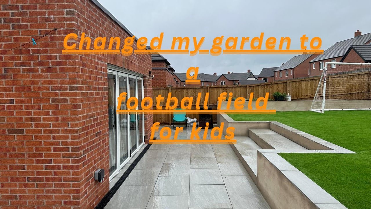 I changed my garden into a football field for my kids , check out the ...