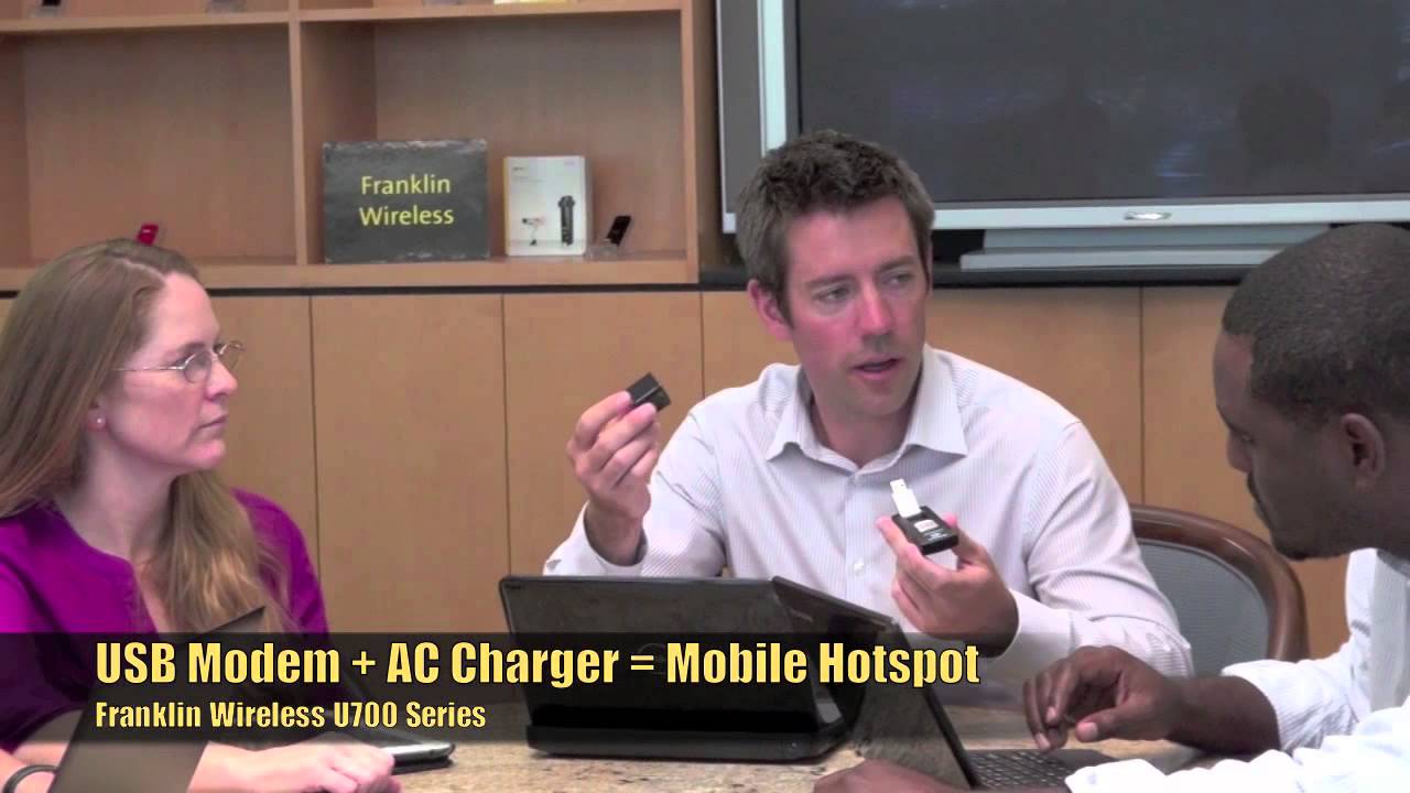Franklin Wireless Unveils its New Smart USB Hotspot Series - YouTube