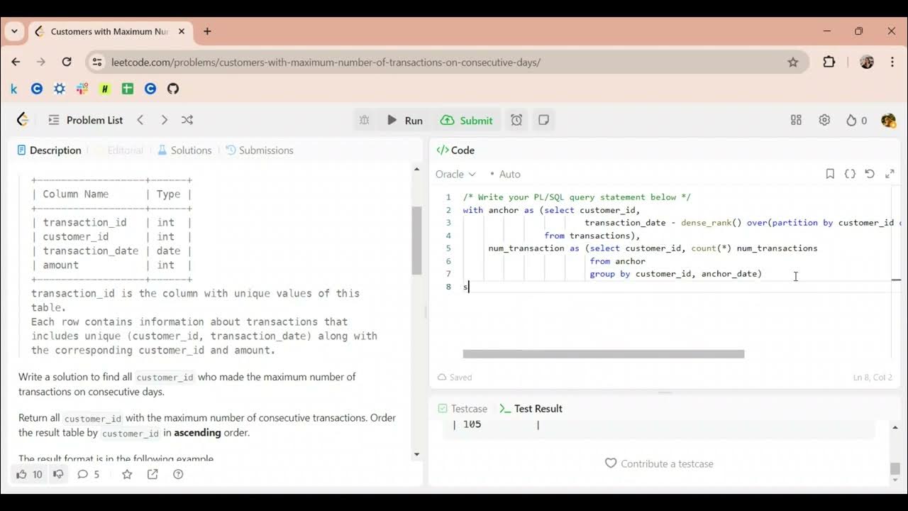 Hard Leetcode Problem 2752 | SQL | With Explanation - YouTube