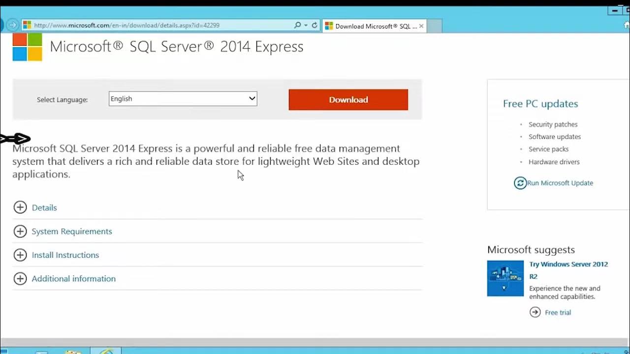 How to download online SQL Server 2014 Express and SQL Server ...