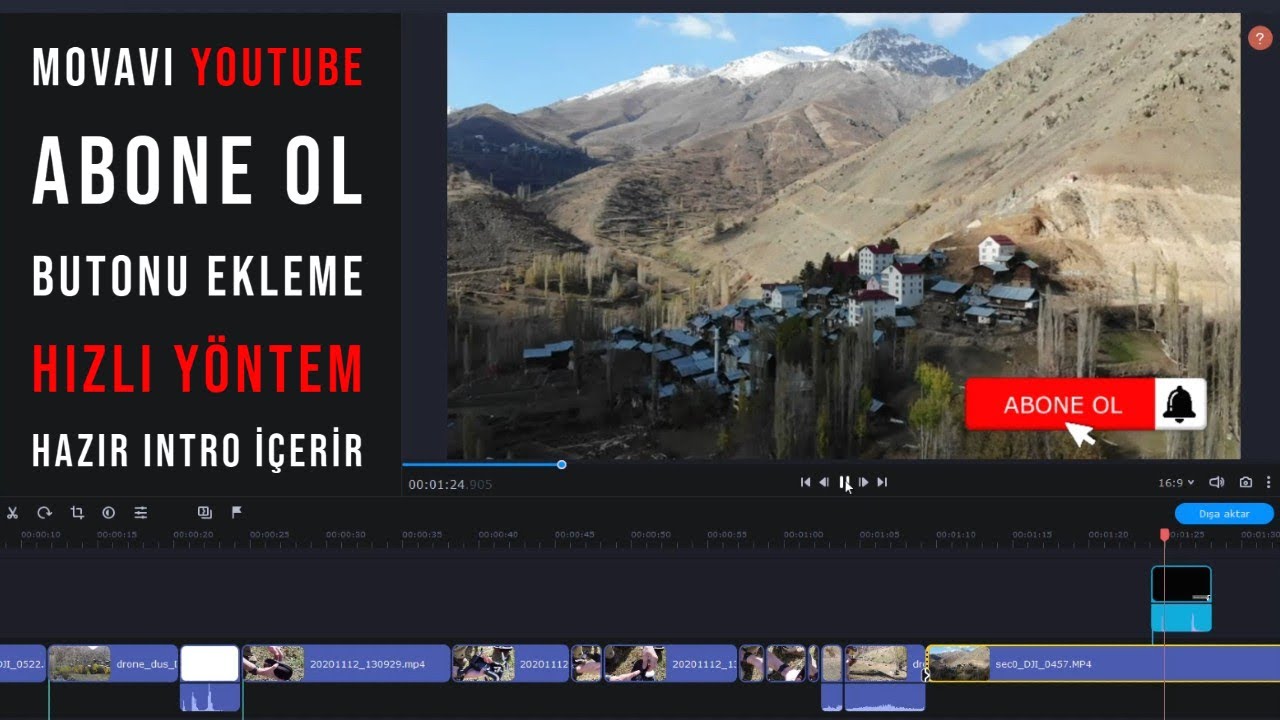 Movavi YouTube ABONE OL Butonu Ekleme. Hazır Buton Projesi İçerir ...