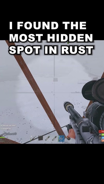 The most hidden sniping spot in rust #rust #rustislove #rustconsole #rusts #destructor - YouTube