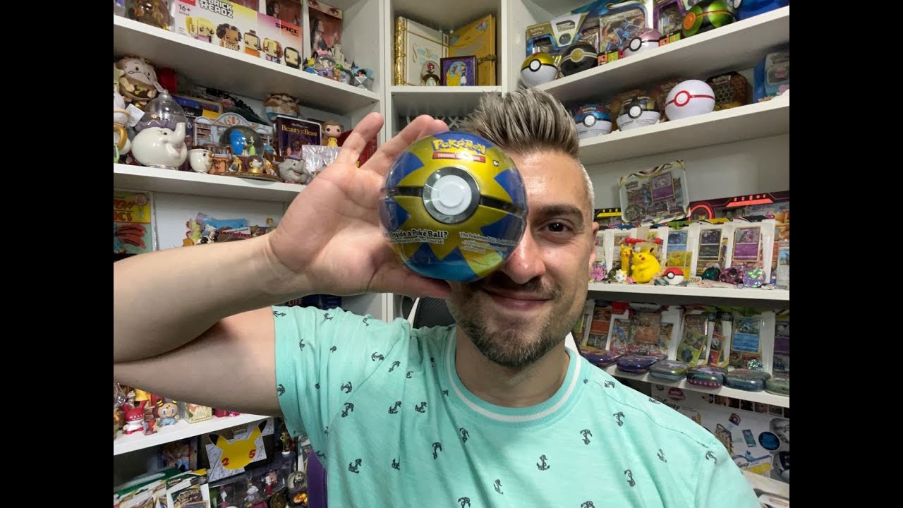 Opening a Pokemon Quick Ball Pokeball Tin - YouTube