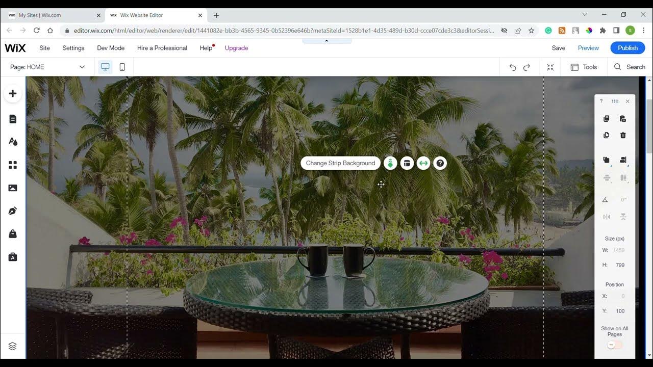 How To Add Scroll Effects To Strip Background In Wix Wix Tutorial Youtube