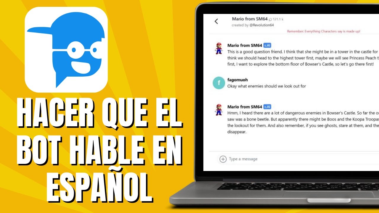 Cómo HACER Que El Bot De CHARACTER AI Hable En Español - YouTube