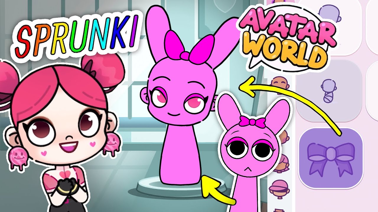 ¡FÁCIL! CÓMO CREAR A SPRUNKI ROSA EN AVATAR WORLD 🌍 PAZU - YouTube