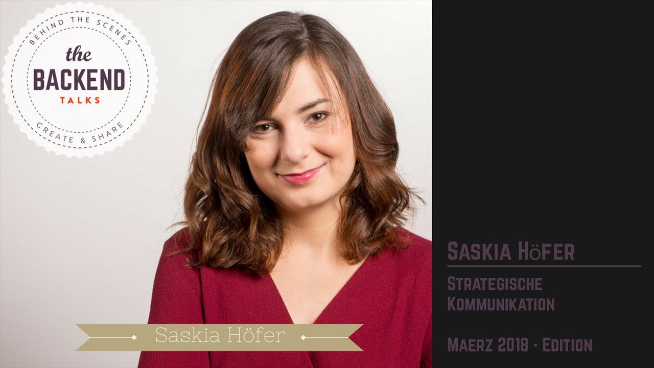 The BACKEND Talks mit Saskia Höfer - YouTube
