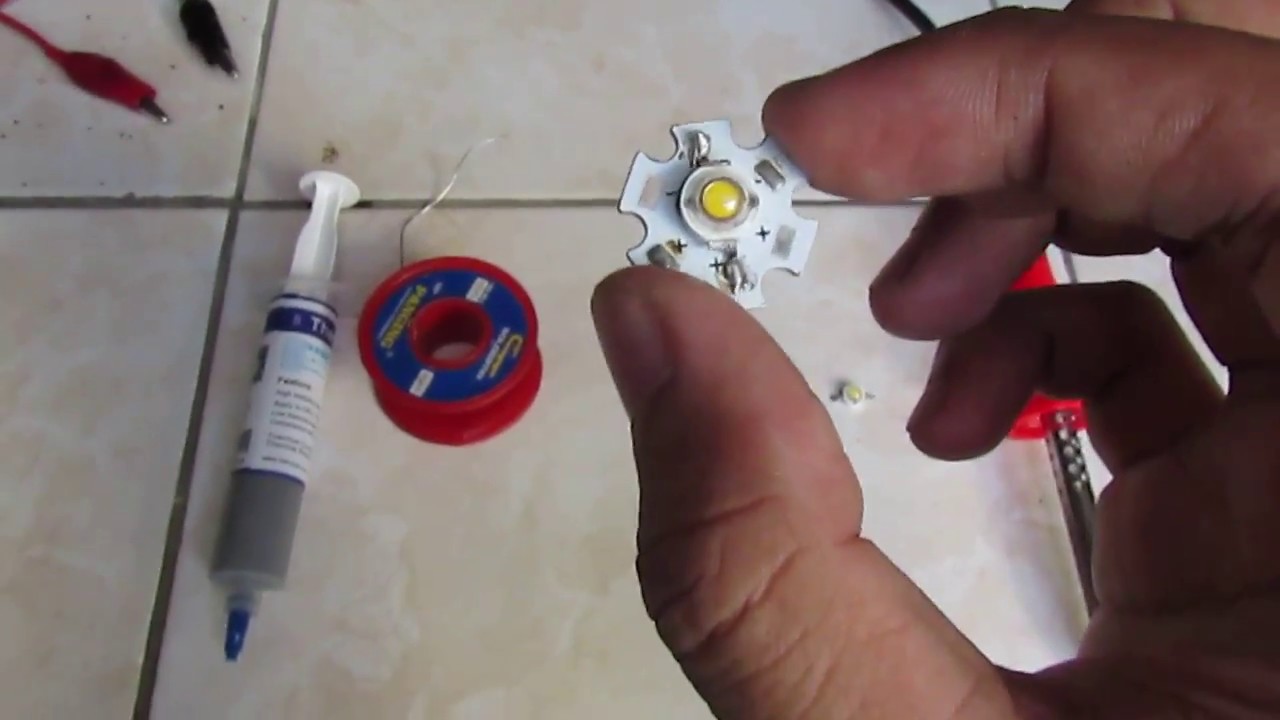 001 Cara Menyolder Led Ke Star PCB - YouTube