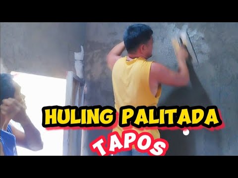 ANG HULING PALITADA SA BAHAY NINA MARY KUSINA TAPOS NA LUMUTANG ANG GANDA#kuyanolivlog