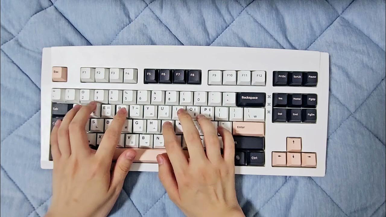 dt35 87 핫스왑 무선 3모드 민트축 키보드 - YouTube