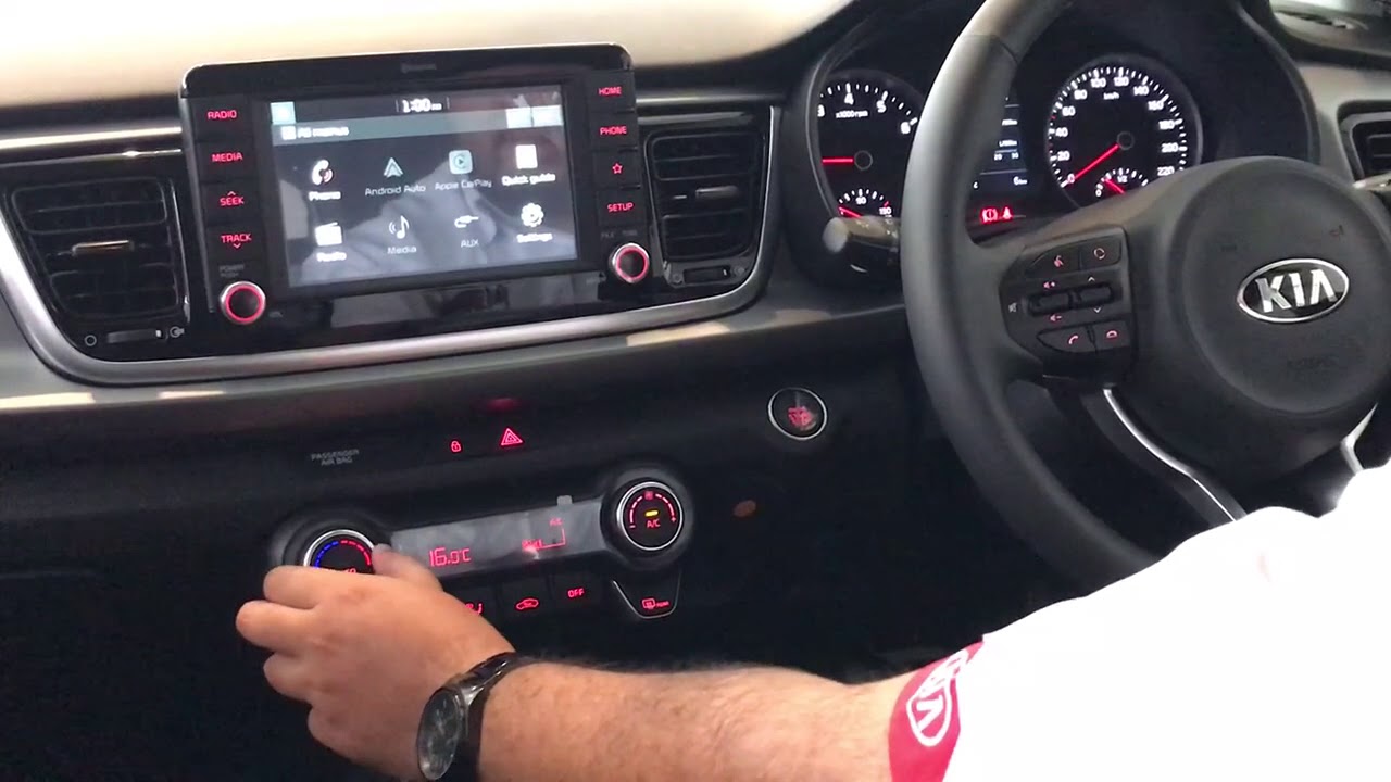 KIA RIO - interior and functions - YouTube
