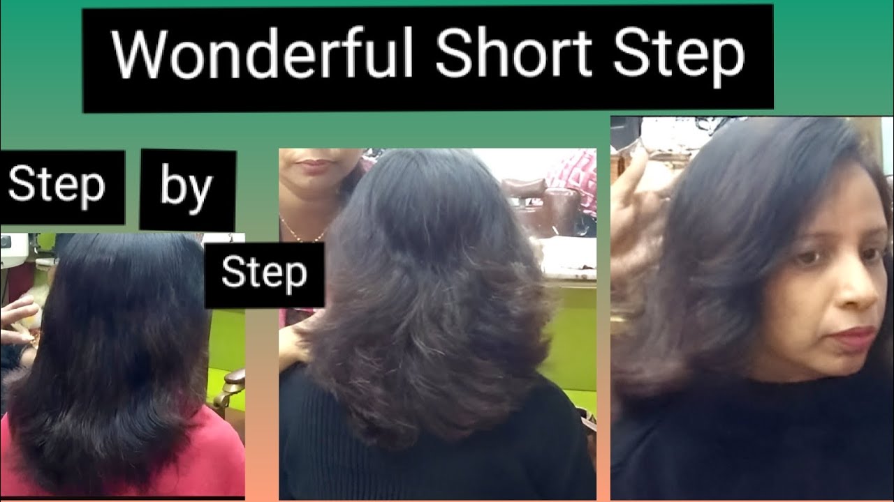 Wonderful Short Step haircut @@ Step by Step haircut @@ Step by Step ...