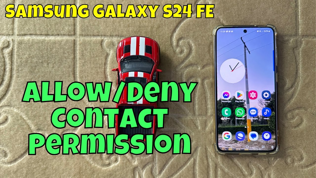 How to Allow/Deny Contact Permission in Samsung Galaxy S24 FE - YouTube