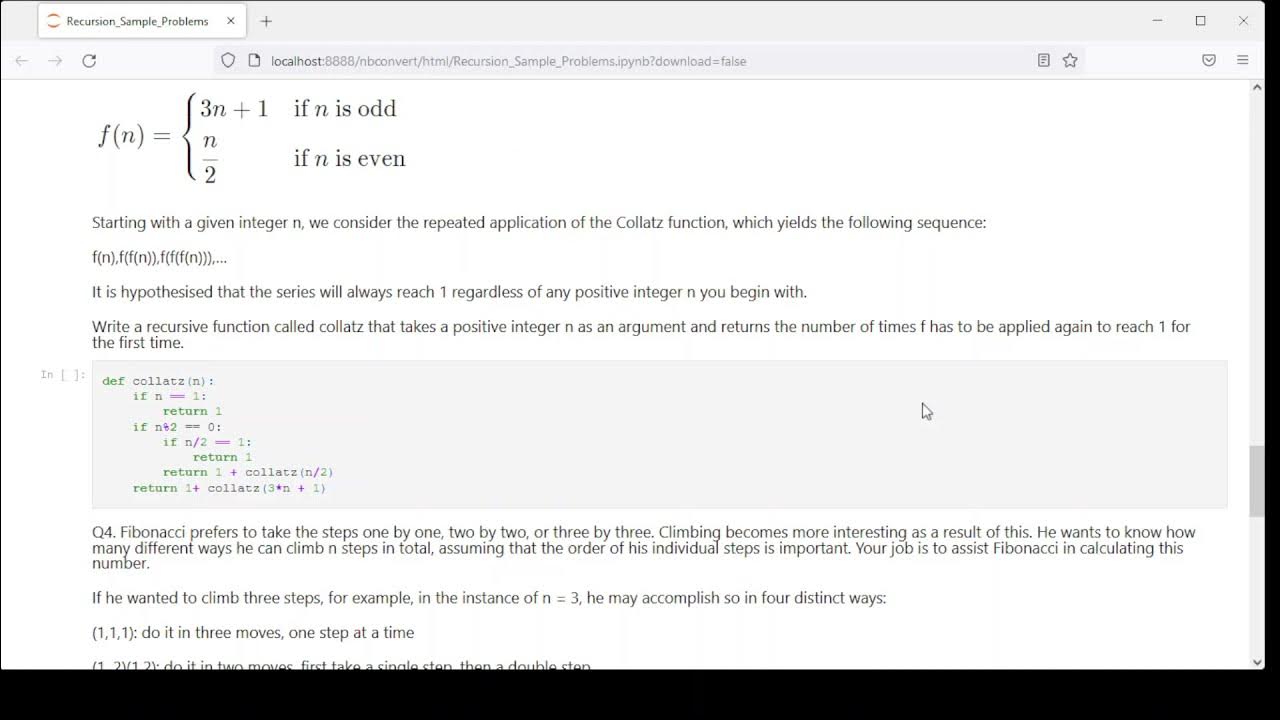 Recursion Sample Problems - YouTube