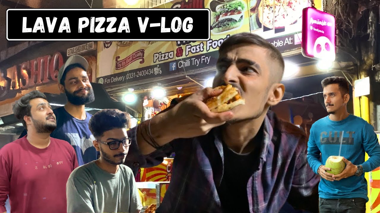 Lava Pizza V-Log🥵| Exploring a new pizza tatse| Kharadar food street ...