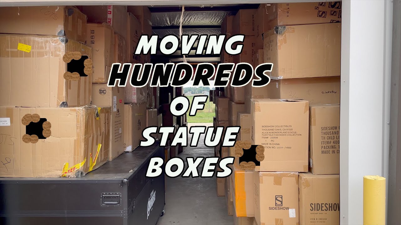 MOVING HUNDREDS OF STATUE BOXES - YouTube