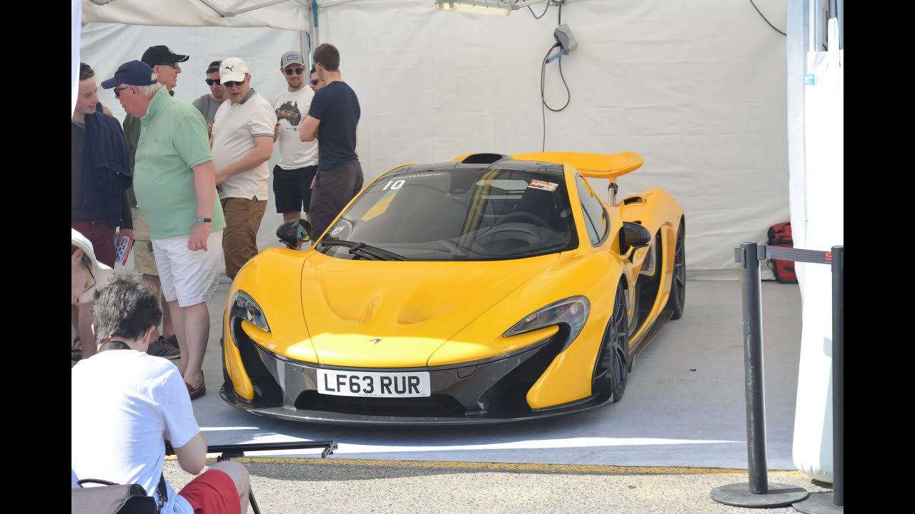 Volcano Yellow McLaren P1 on track & in London. - YouTube