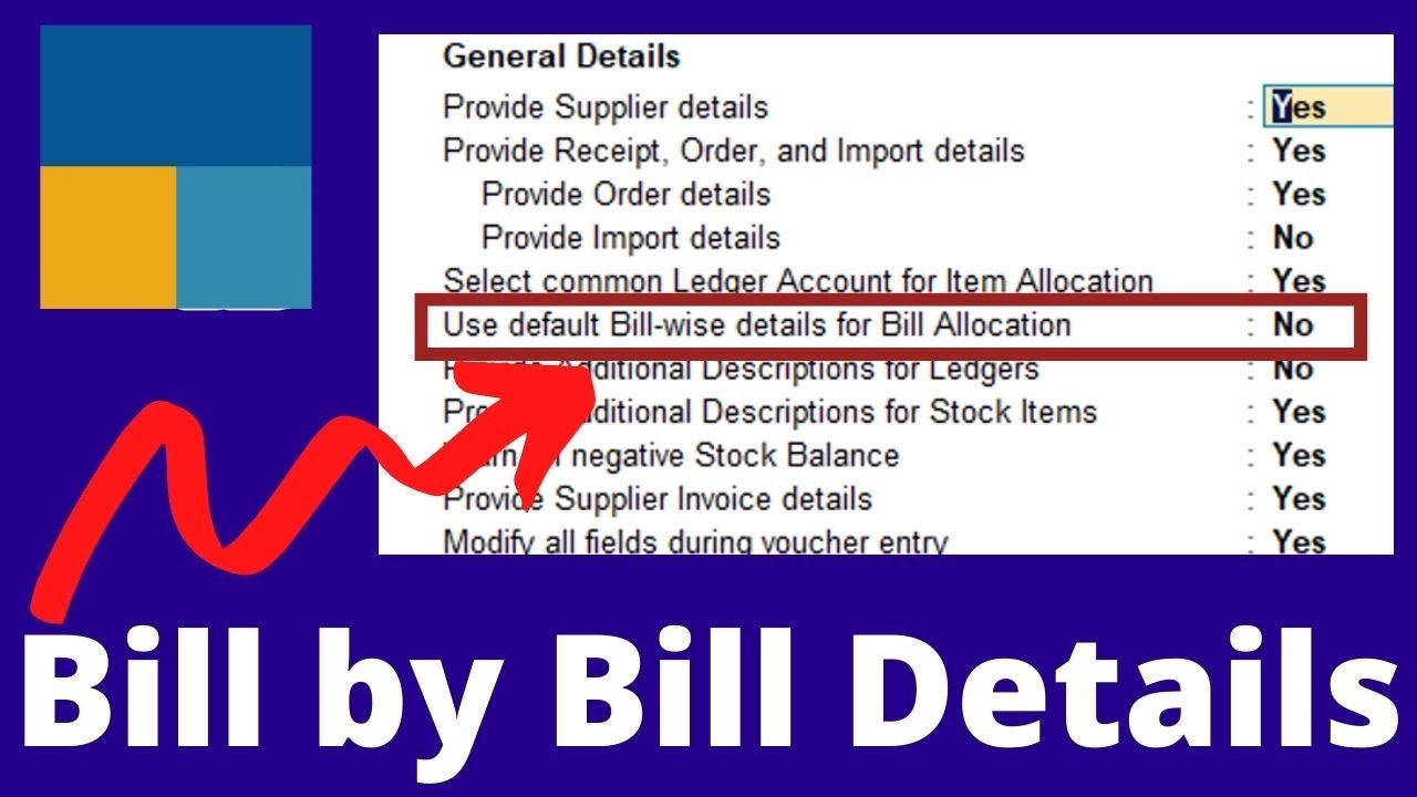 146 How Bill By Bill Details Enable Or Disable In Tally Prime Stock 146 How Bill By Bill Details Enable Or Disable In Tally Prime Stock