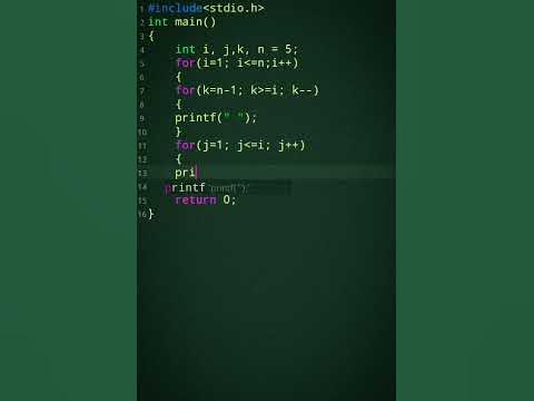 C pattern programming👨‍🏫📓 C language tutorial #shorts #coding#coding_with_rahul #song# ...