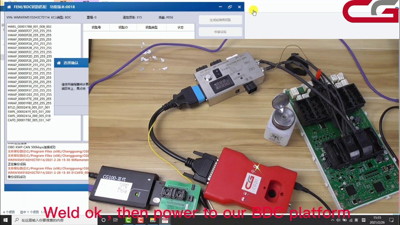 CGDI BMW ~Use CG100 programmer to preprocess FEM BDC steps - YouTube