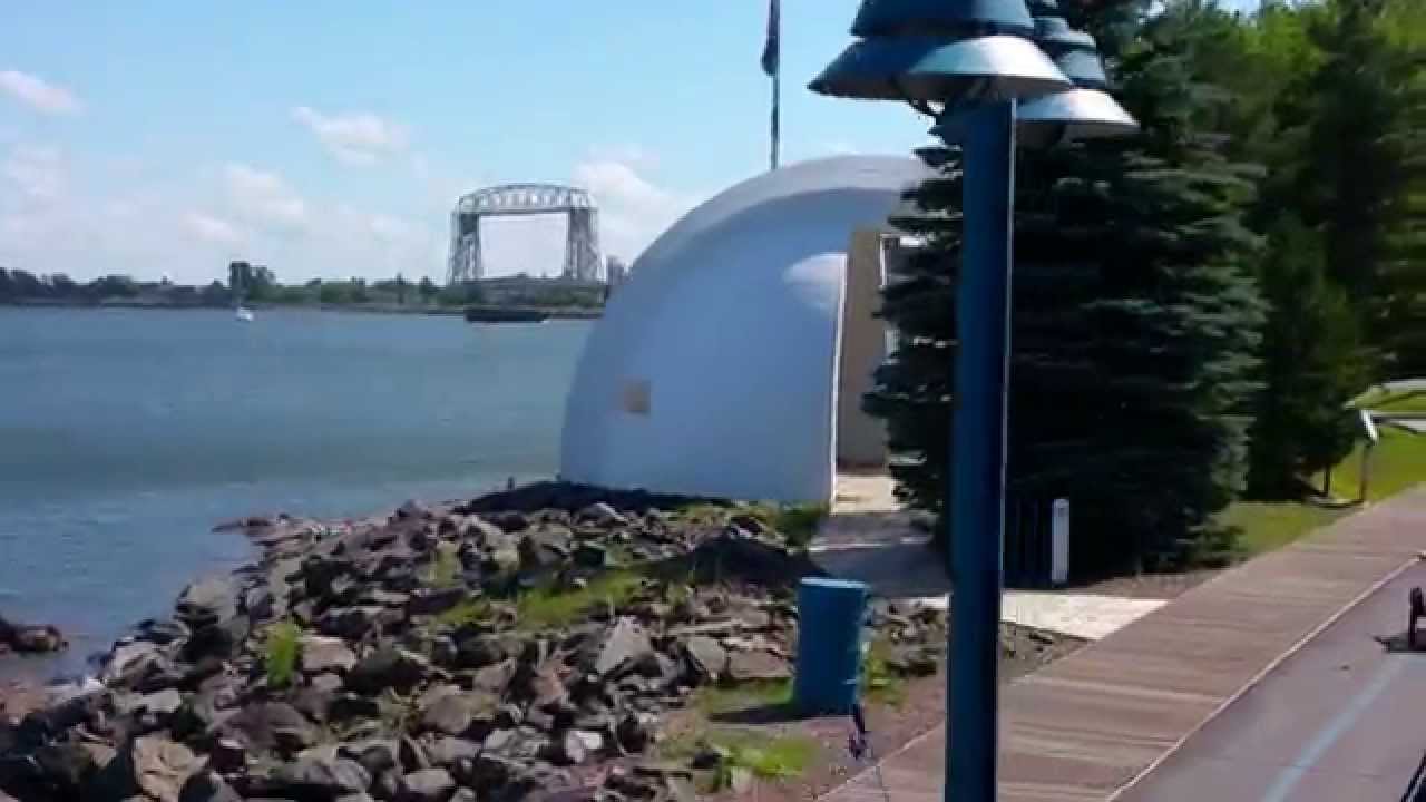Duluth Boardwalk Lakeshore by train - YouTube