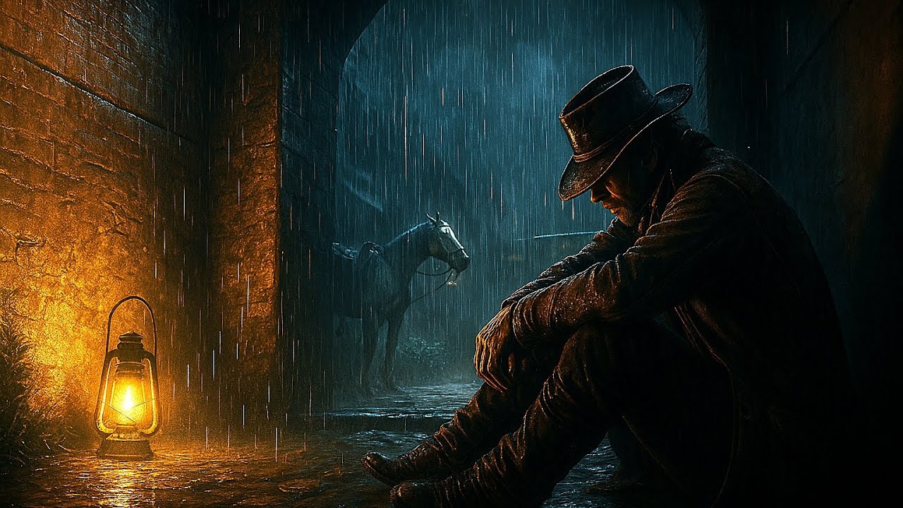 Thunderstorm Shelter – Arthur Morgan Taking Refuge Amidst the Pouring ...