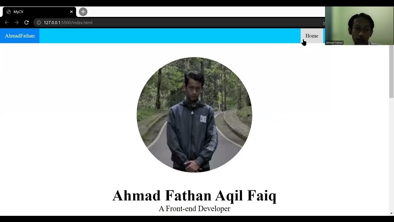 Landing Page Portofolio | Ahmad Fathan Aqil Faiq (04) - YouTube