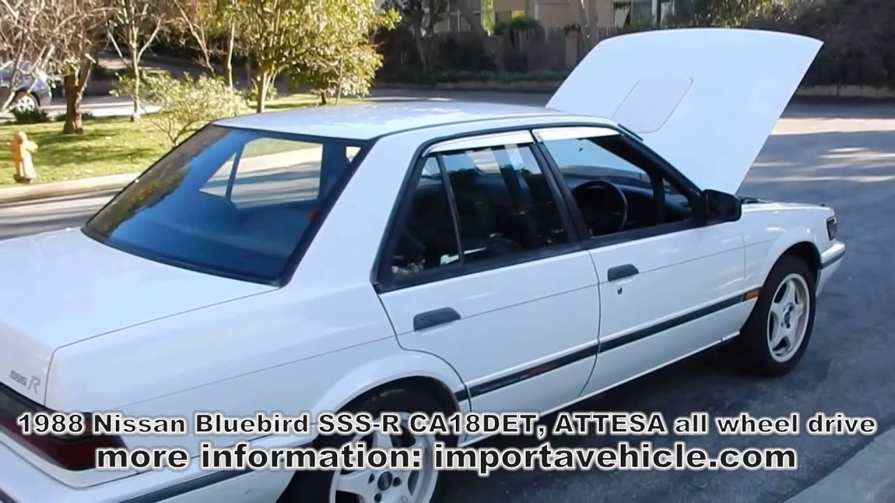 1988 Nissan Bluebird SSS R For Sale in the US - YouTube