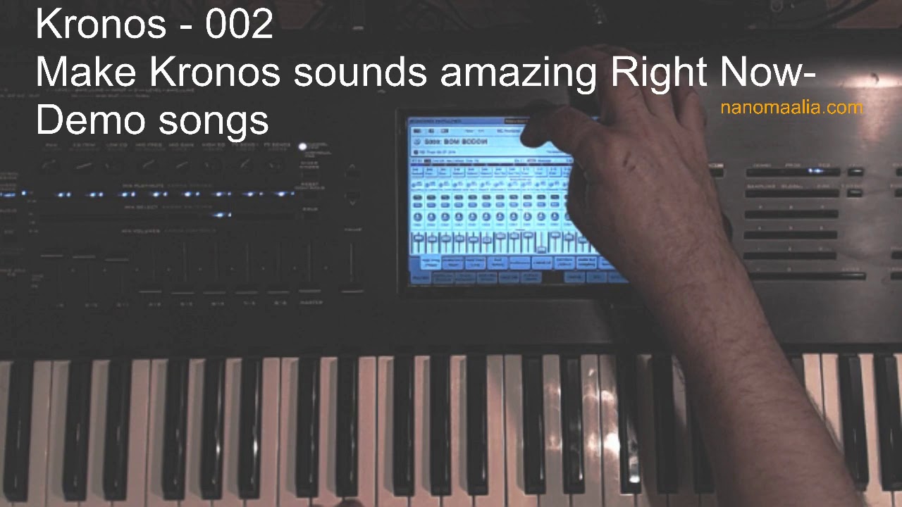 Korg Kronos (a) Tutorial 002 - use Demo Songs - YouTube