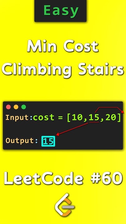 Min Cost Climbing Stairs Çözümü Leetcode Youtube