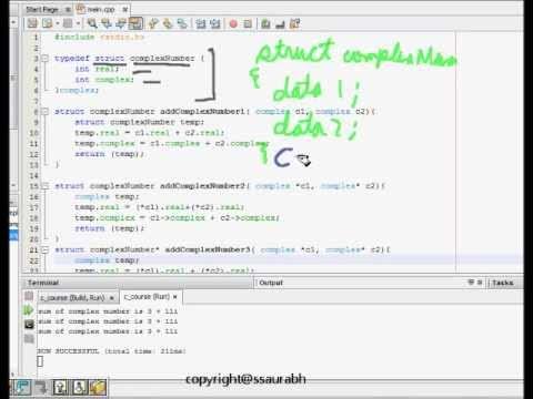 C Programming: Structures (Pointer to Structures, Pass Return From Function): Lab2 - YouTube