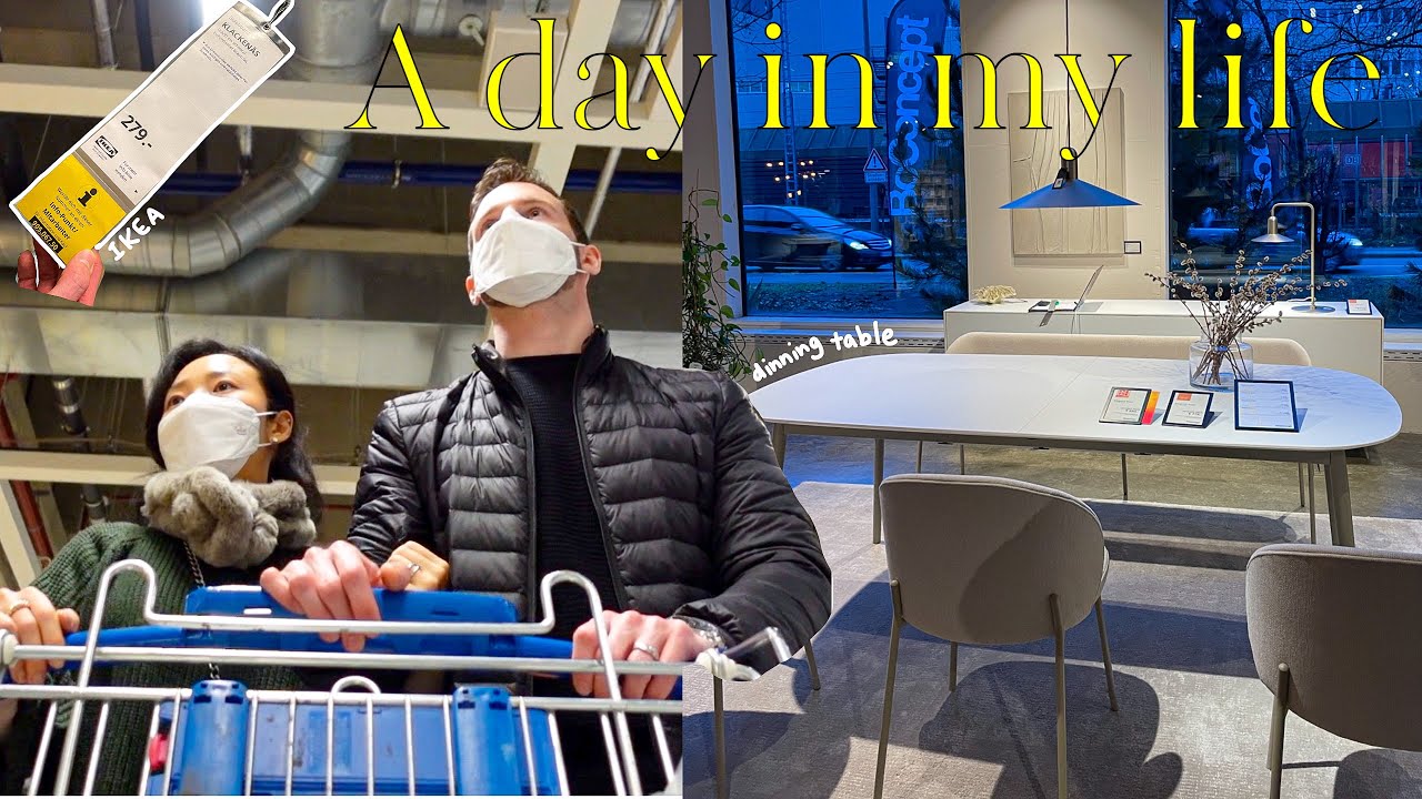 Vlog 신혼집 인테리어 유럽 가구점 쇼핑 디자니어 8인용 식탁 실물보고 바로 주문 국제커플 브이로그 Youtube