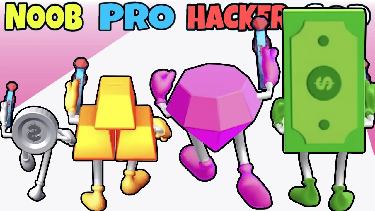 NOOB vs PRO vs HACKER vs GOD in Level Up Money - YouTube