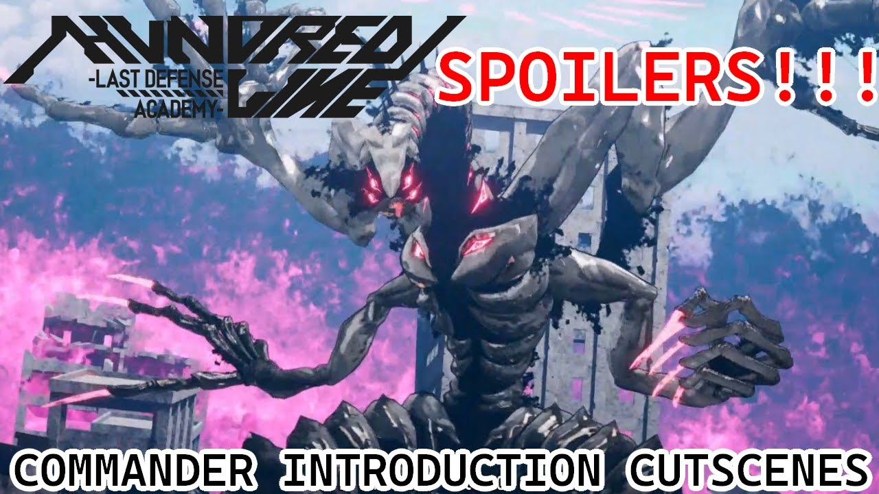 Commander Boss Introduction Cutscenes // The Hundred Line ENGLISH ...