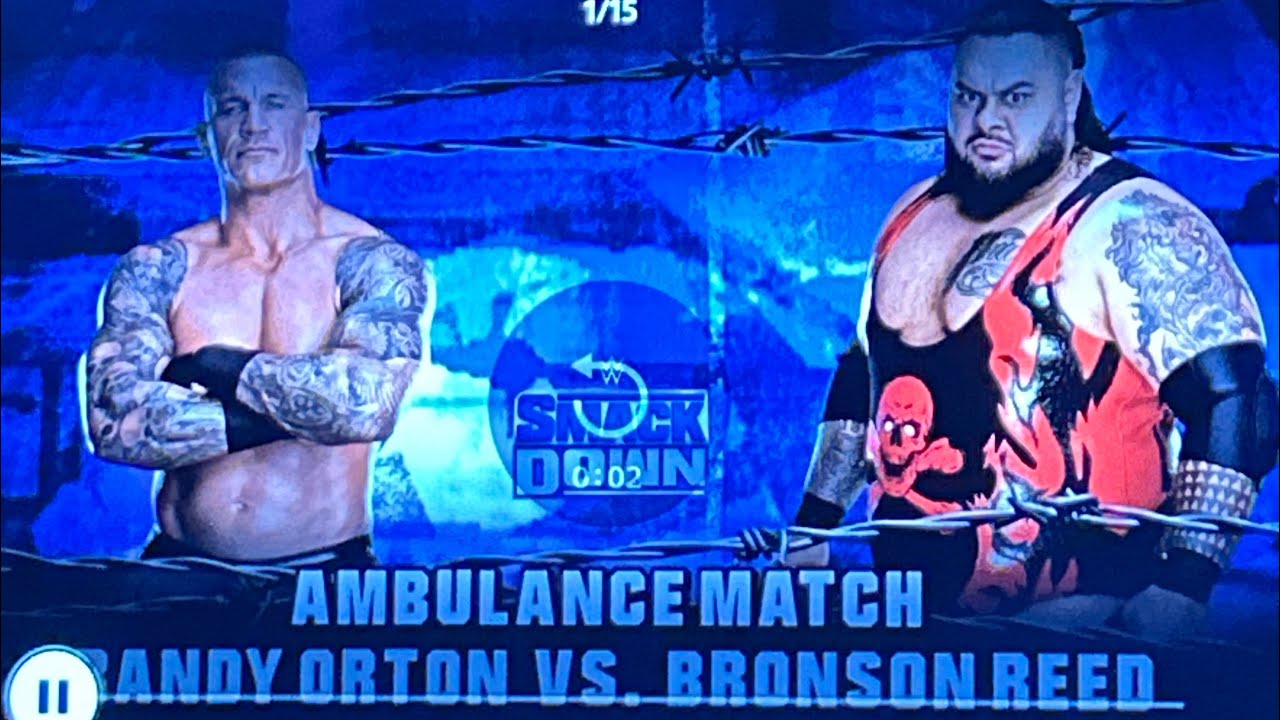 WWE 2K24, RANDY ORTON vs BRONSON REED, AMBULANCE MATCH - YouTube