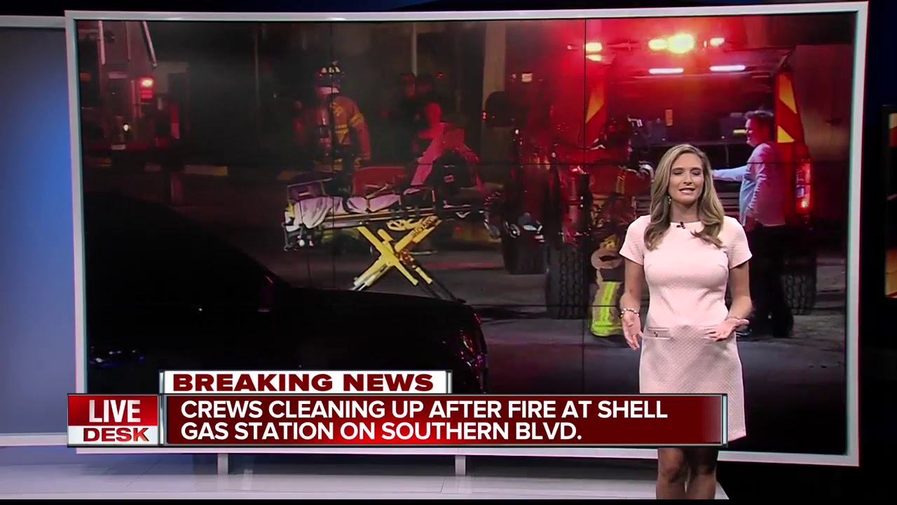 Overnight fire at Shell gas station along Southern Boulevard - YouTube