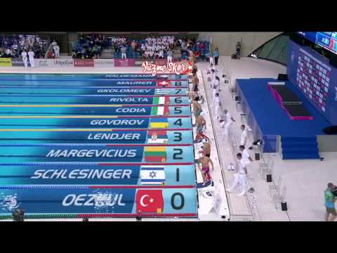 2016 Avrupa yüzme Şampiyonası Londra Berk Özkul 50mt kelebek