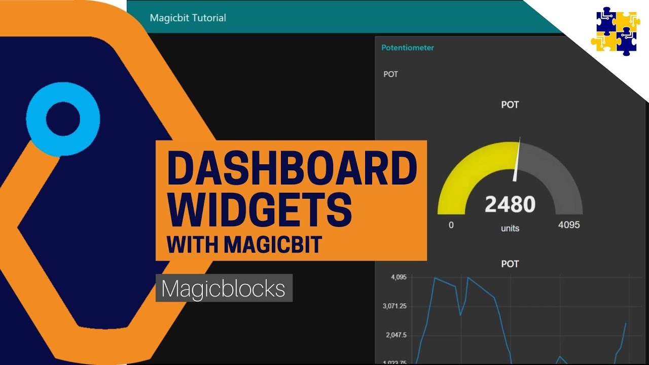 Use Dashboard Widgets with Magicbit [Magicblocks] - YouTube