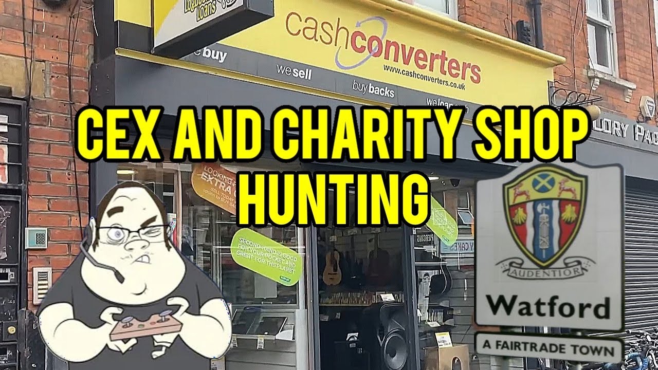 Cex and Charity shop hunting in Watford with pickups - YouTube